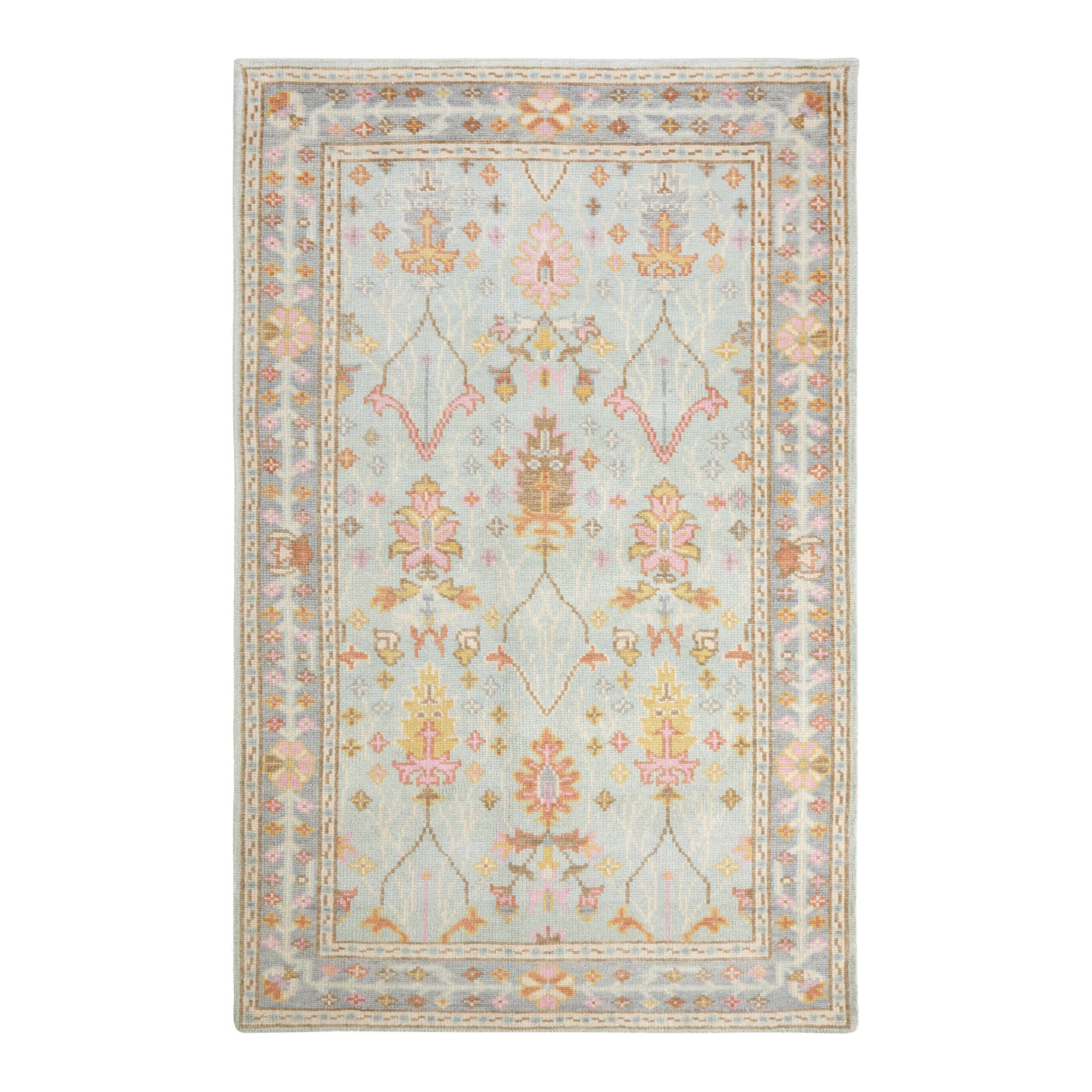 Mara Hand Knotted Wool Rug | Sky – Annie Selke