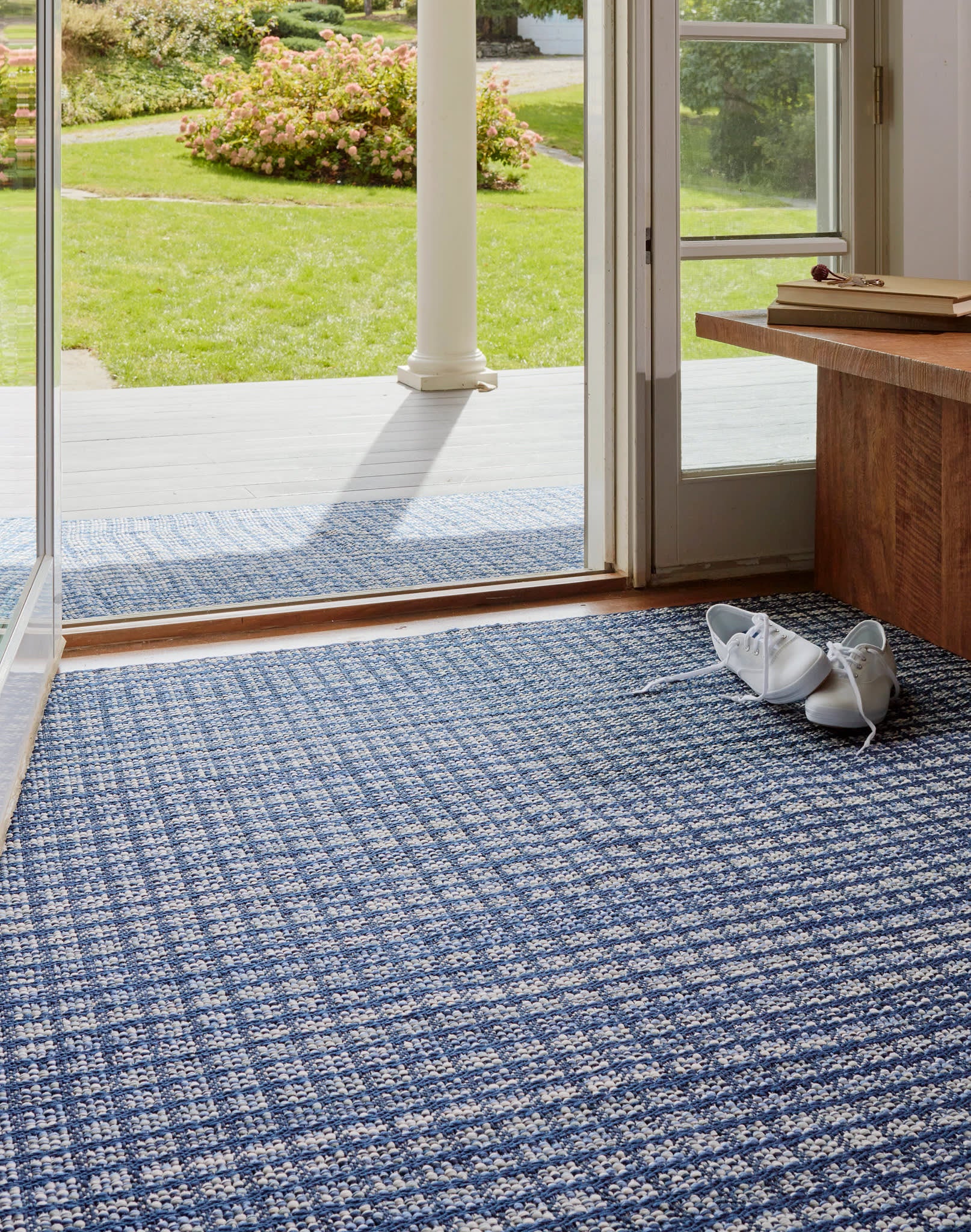 Coco Handwoven Indoor/Outdoor Rug | Blue – Annie Selke