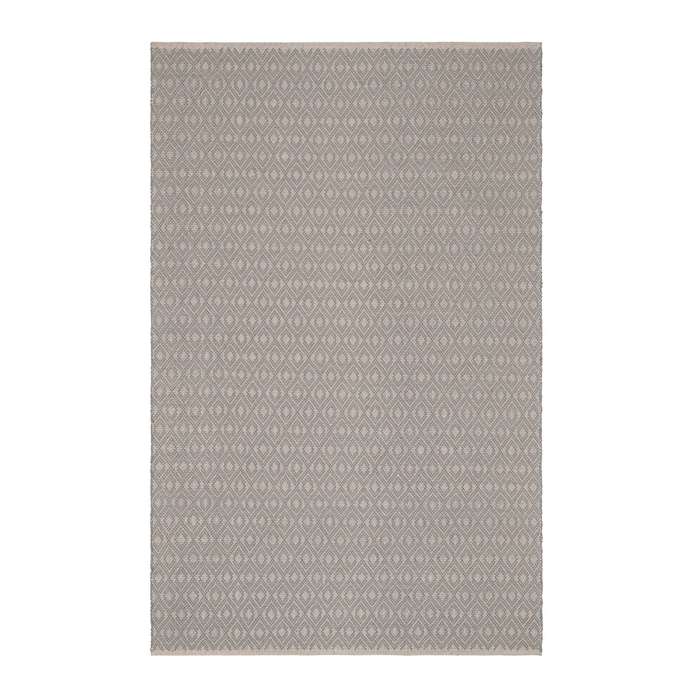 Optic Diamond Handwoven Cotton Rug | Grey/Ivory – Annie Selke