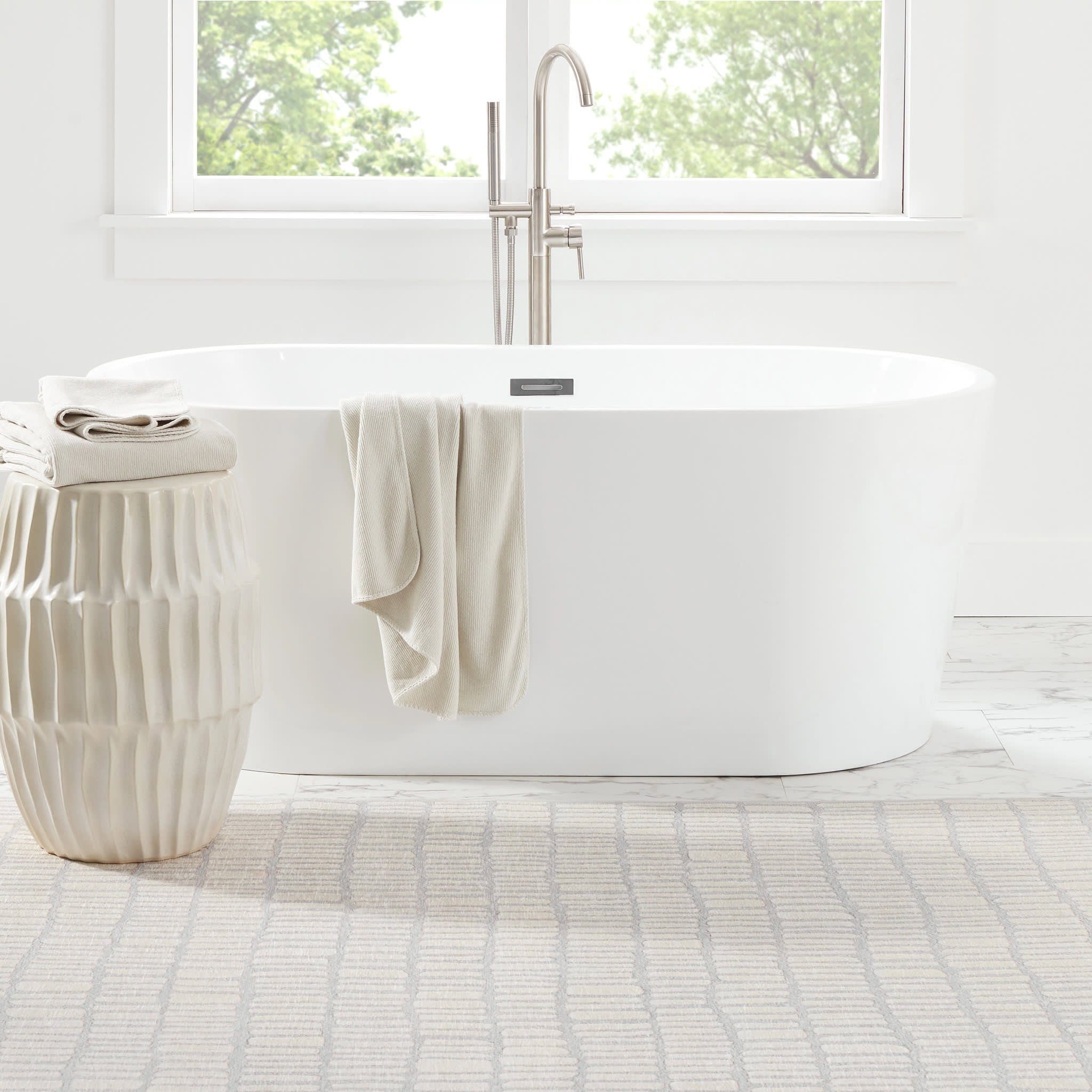 Roark Machine Washable Rug | Ivory – Annie Selke