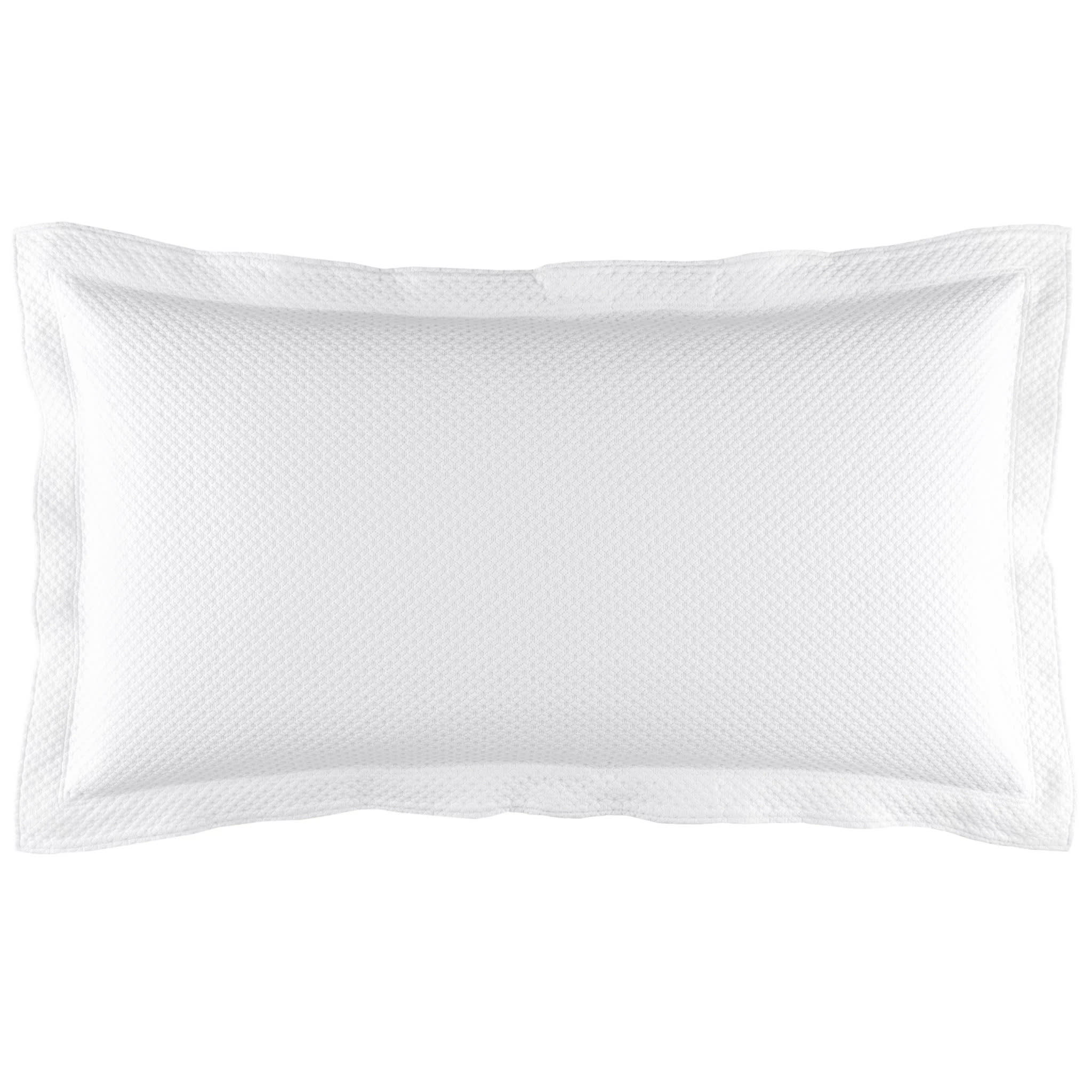 Petite Trellis Matelasse Sham | White – Annie Selke
