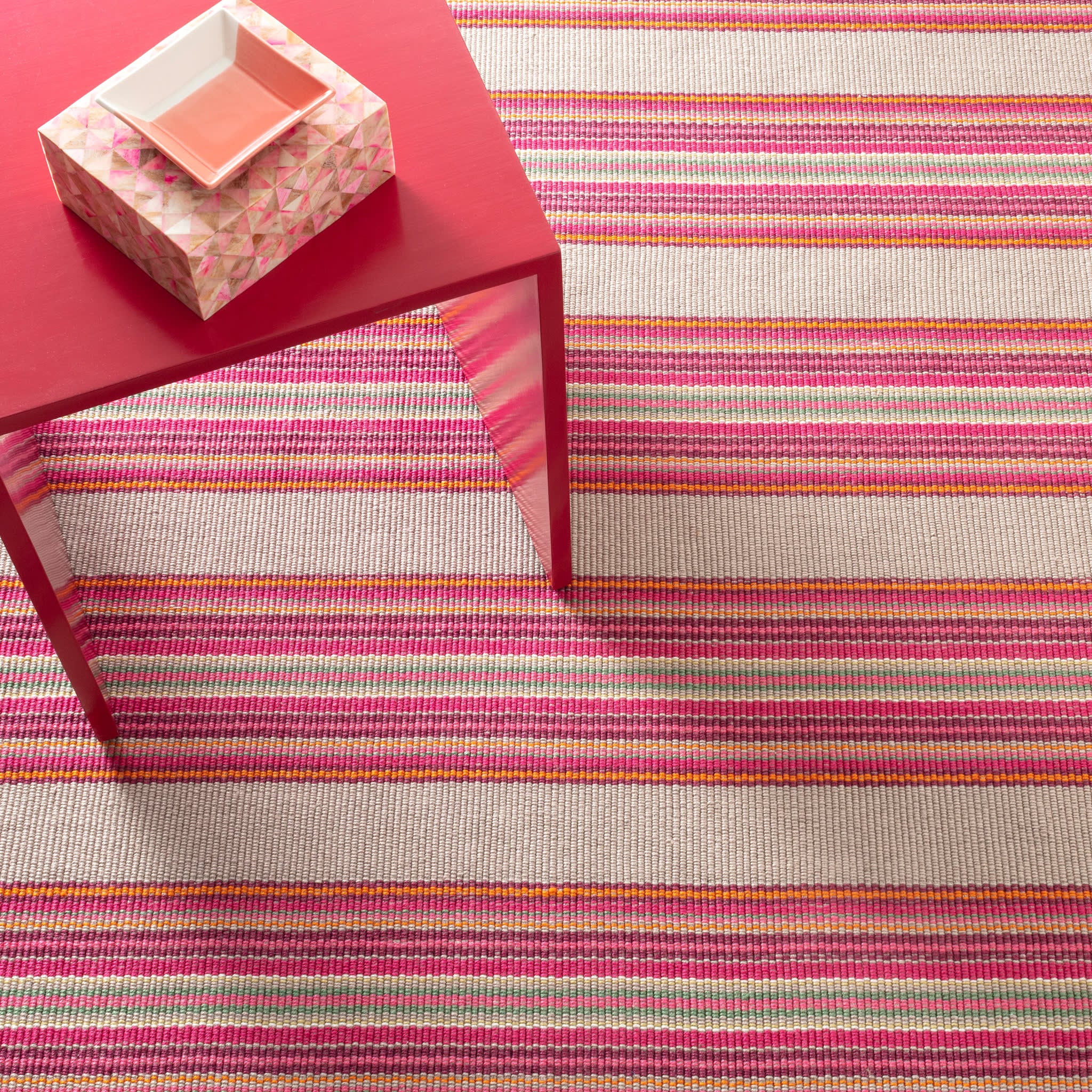 Road Runner Pink Handwoven Indoor/Outdoor Rug – Annie Selke