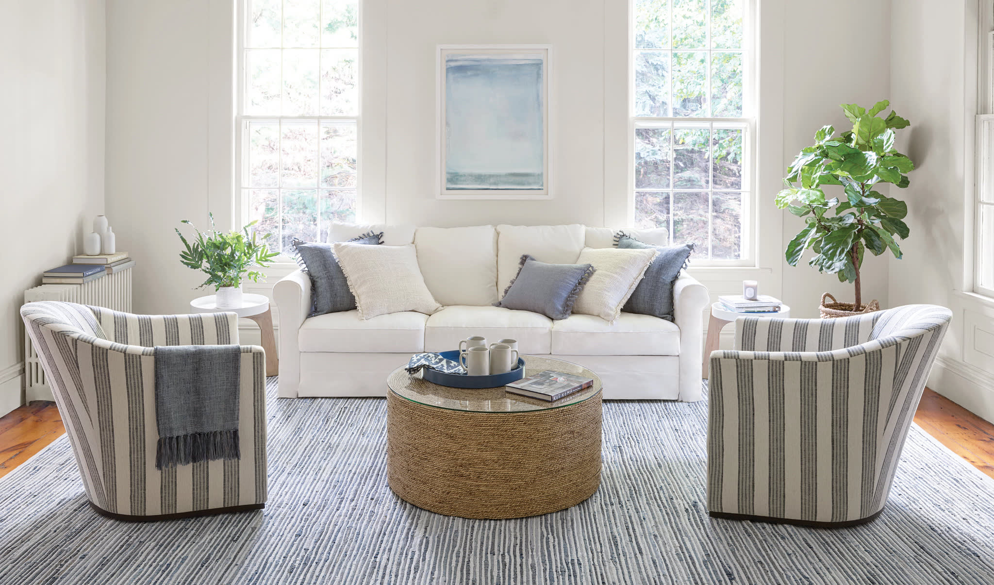 Modular Side Table | White – Annie Selke