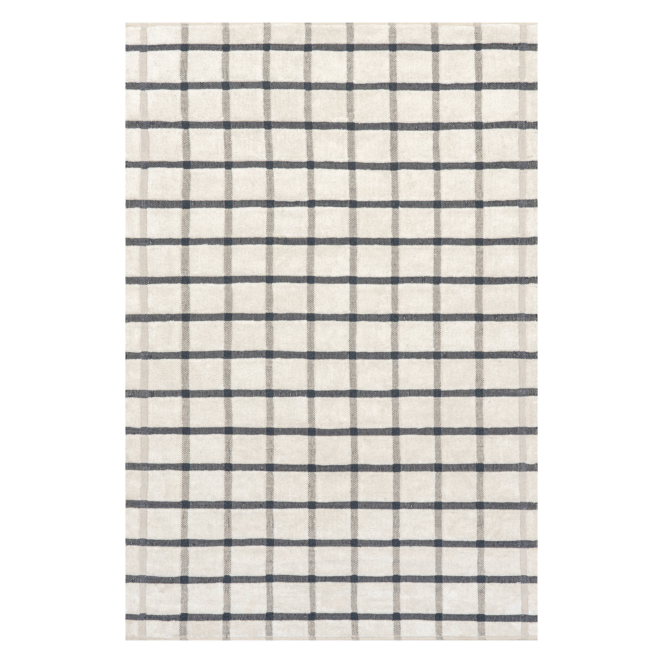 Renna Plaid Hand Tufted Wool Rug | Ivory – Annie Selke