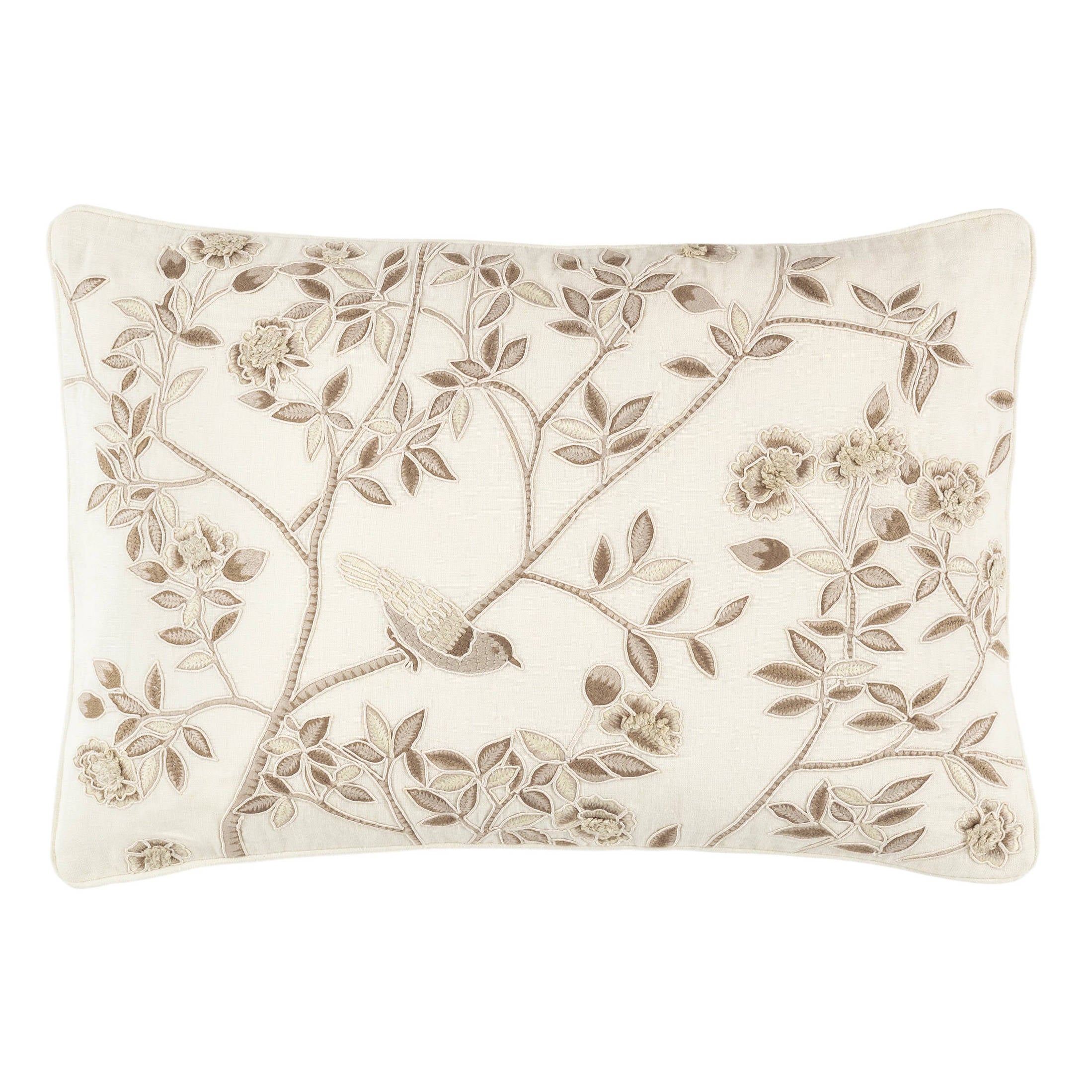 Jane Embroidered Plaster Decorative Pillow Cover – Annie Selke