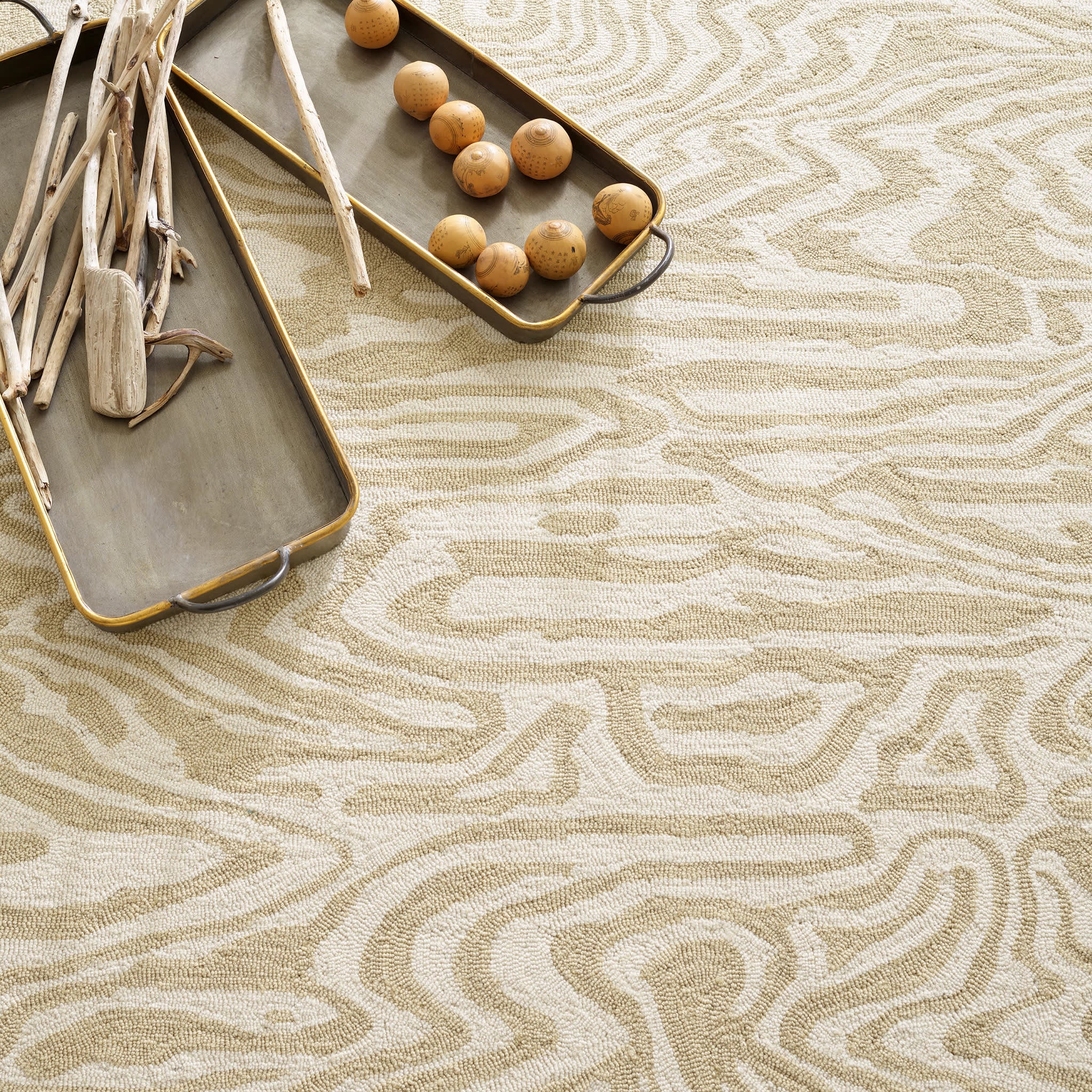 Amber Hand Micro Hooked Wool Custom Rug – Annie Selke