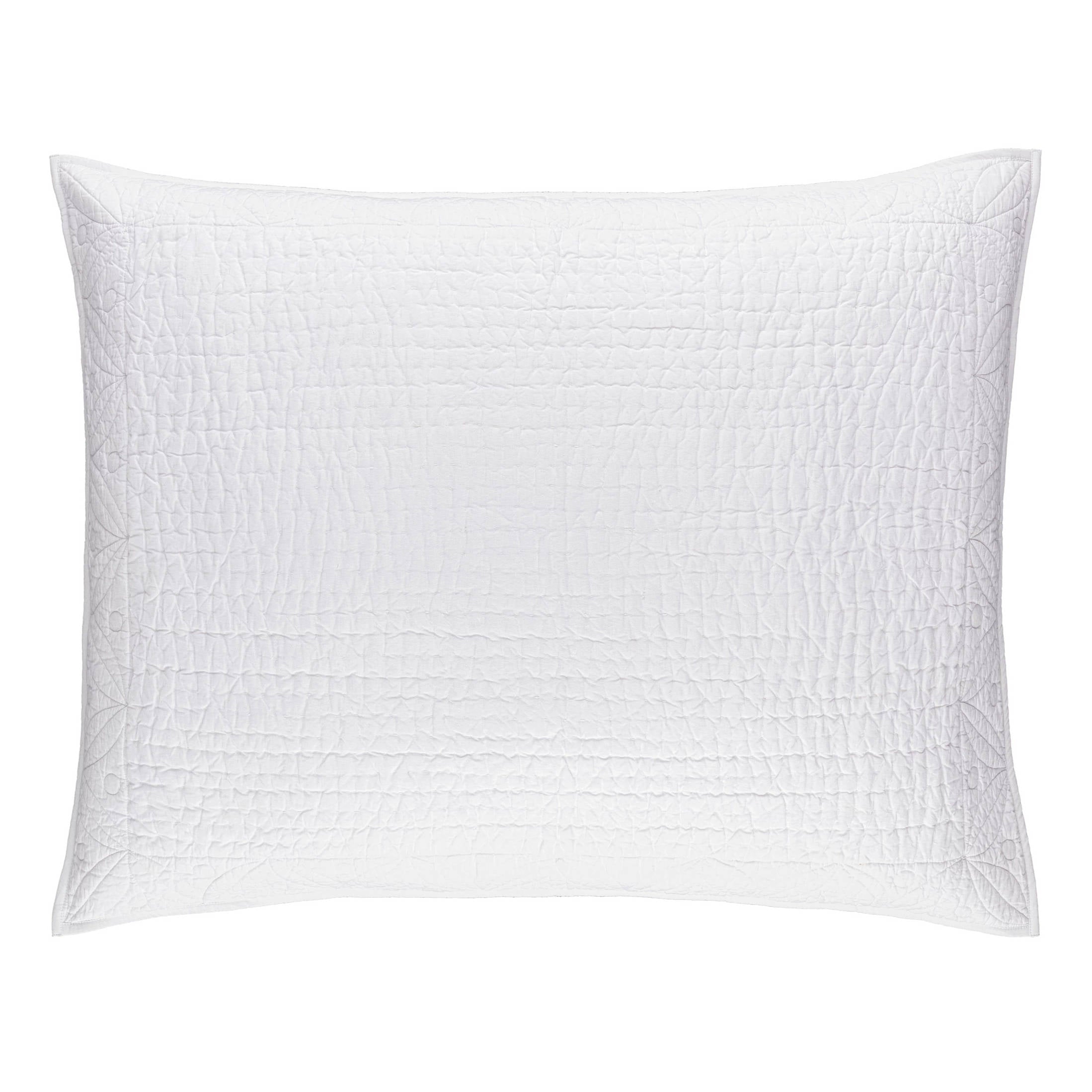 Tea & Toast Quilted Decorative Pillow Cover | White – Annie Selke