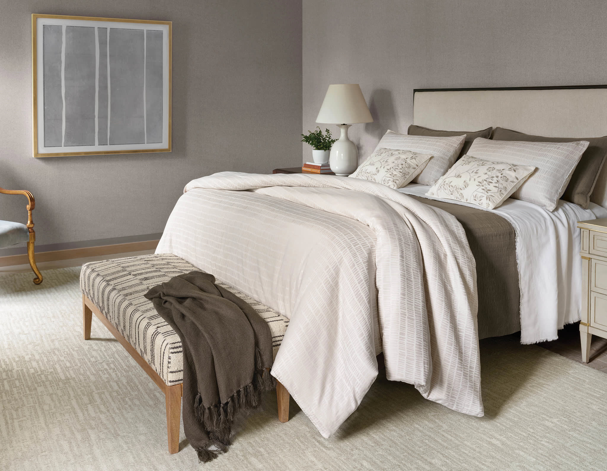 Talus Duvet Cover | Plaster – Annie Selke