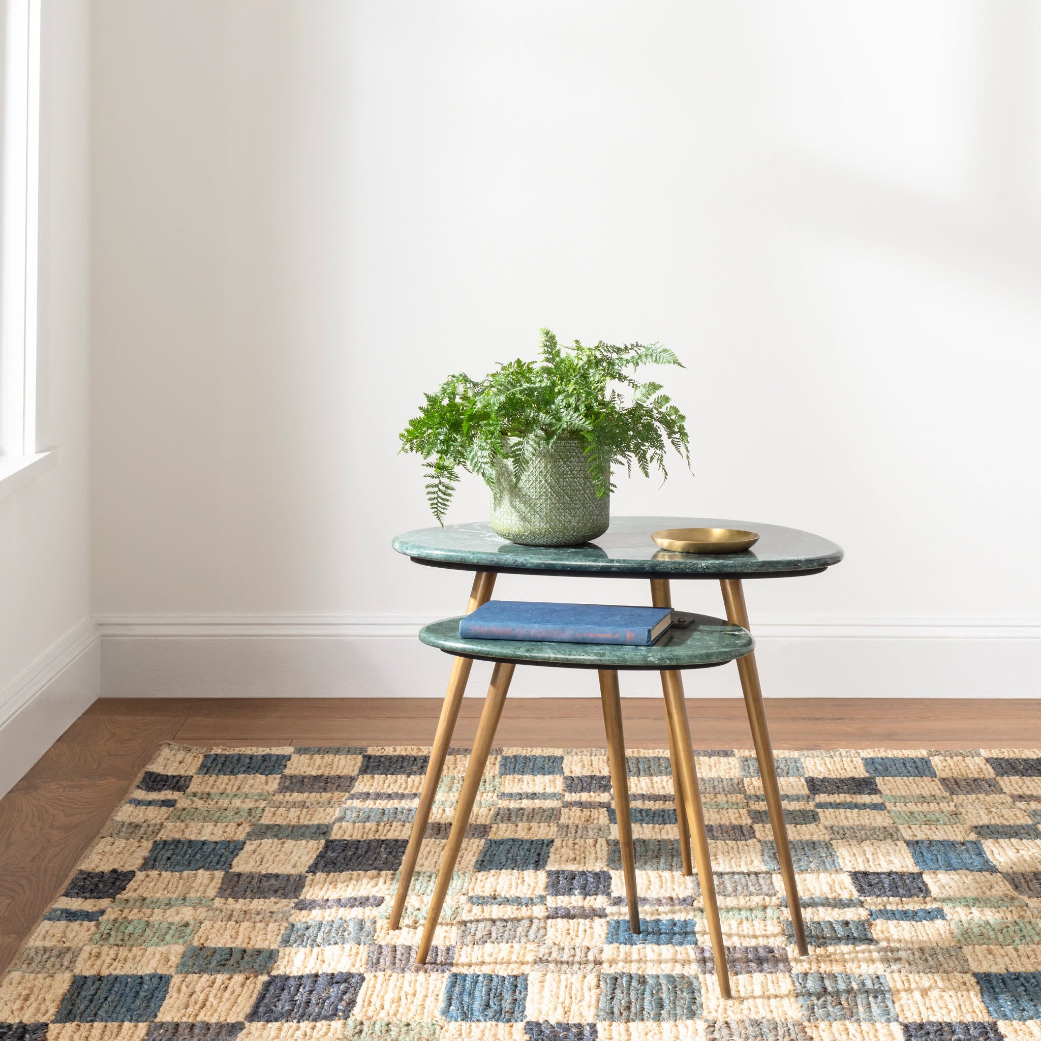 Kirby Handwoven Jute Rug | Blue – Annie Selke