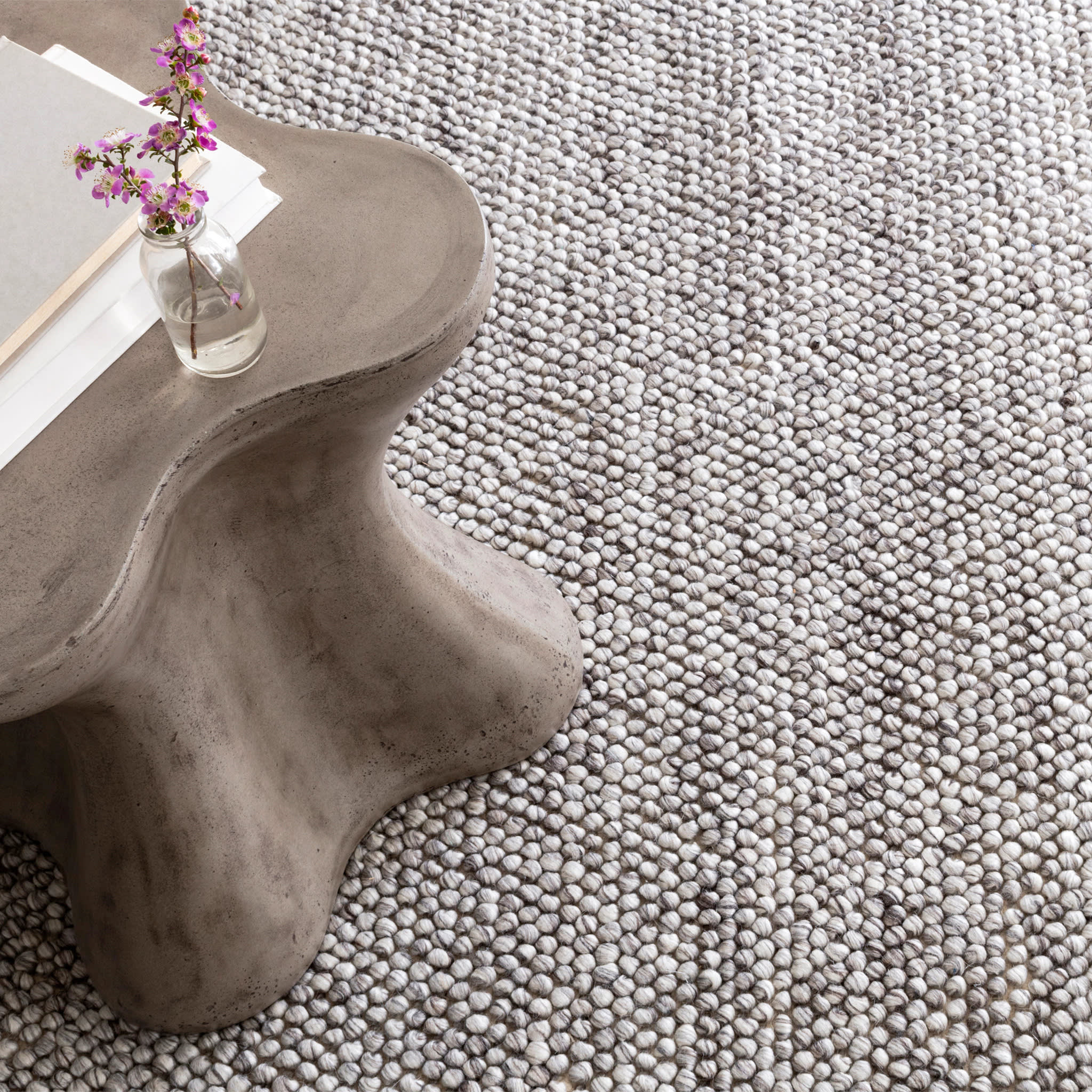 Niels Handwoven Wool/Viscose Rug | Grey – Annie Selke