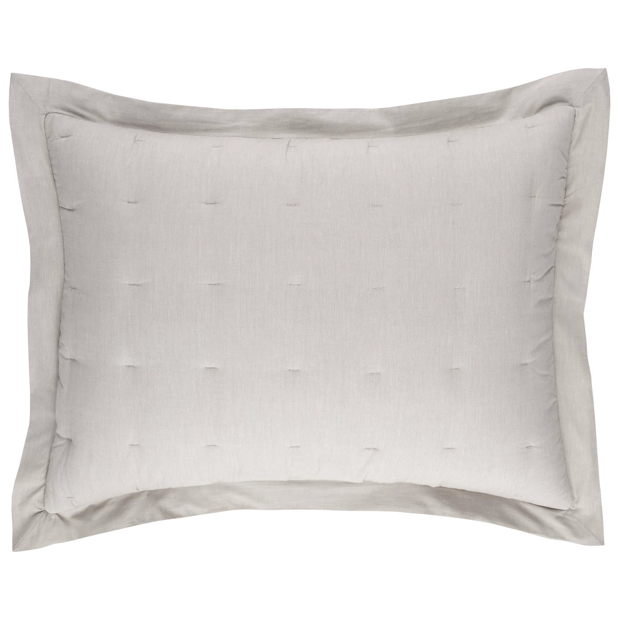 Cozy Cotton Dove Grey Puff Sham – Annie Selke