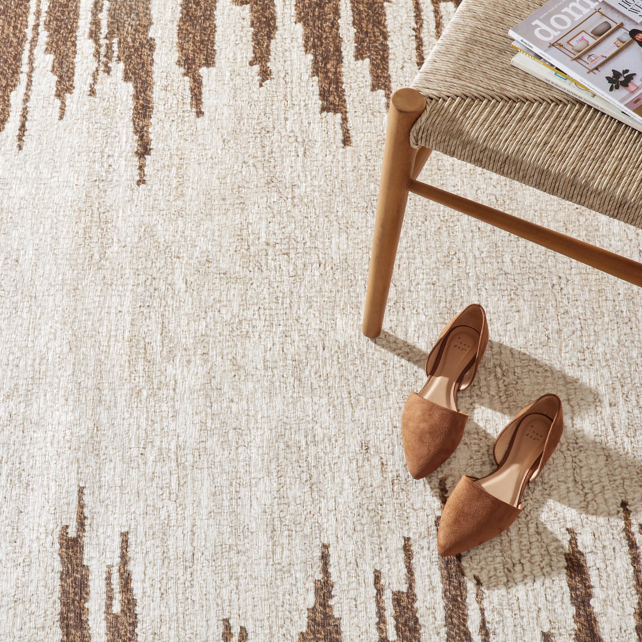 Moss Machine Washable Rug | Russet – Annie Selke