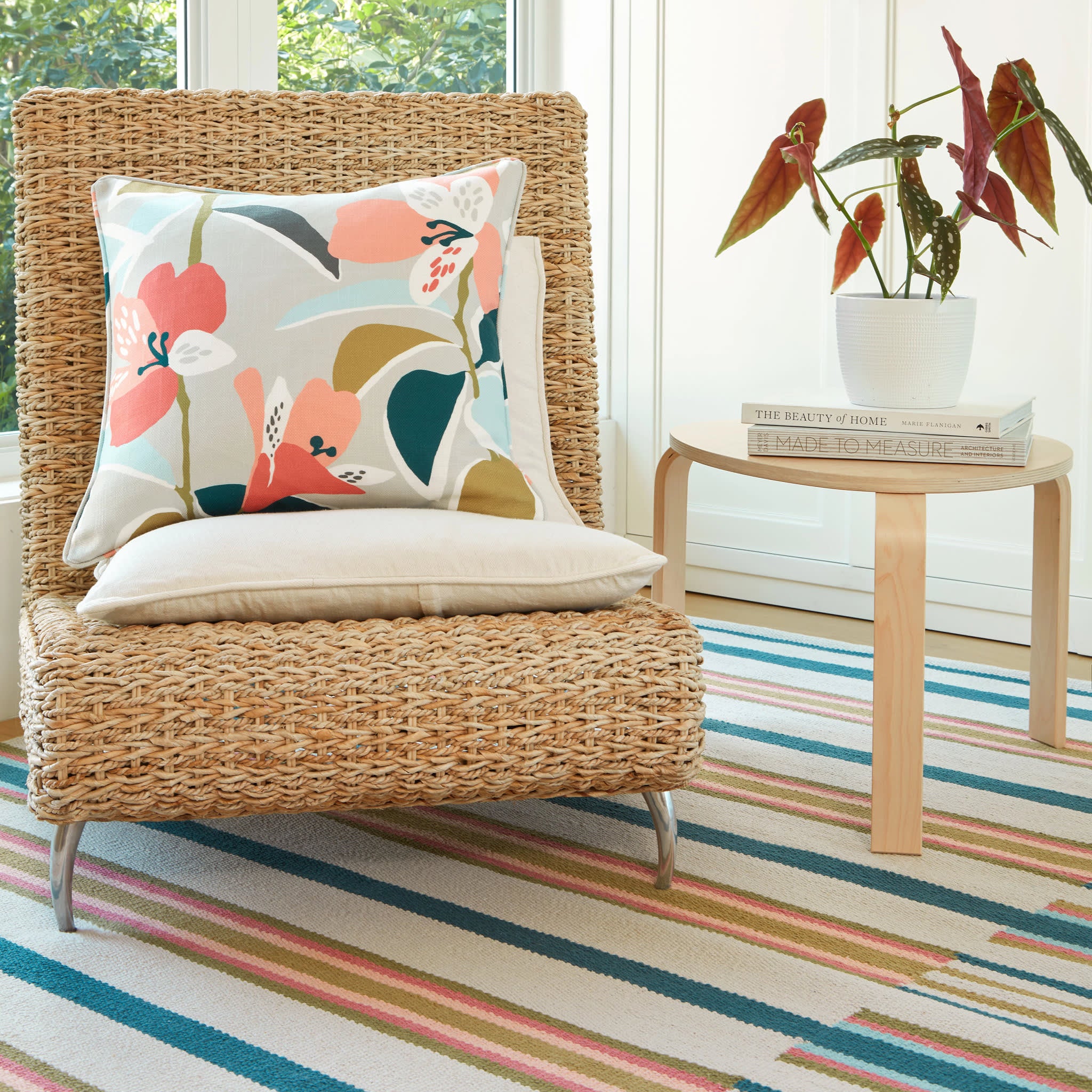 Lilium Indoor/Outdoor Decorative Pillow Cover | Multi – Annie Selke