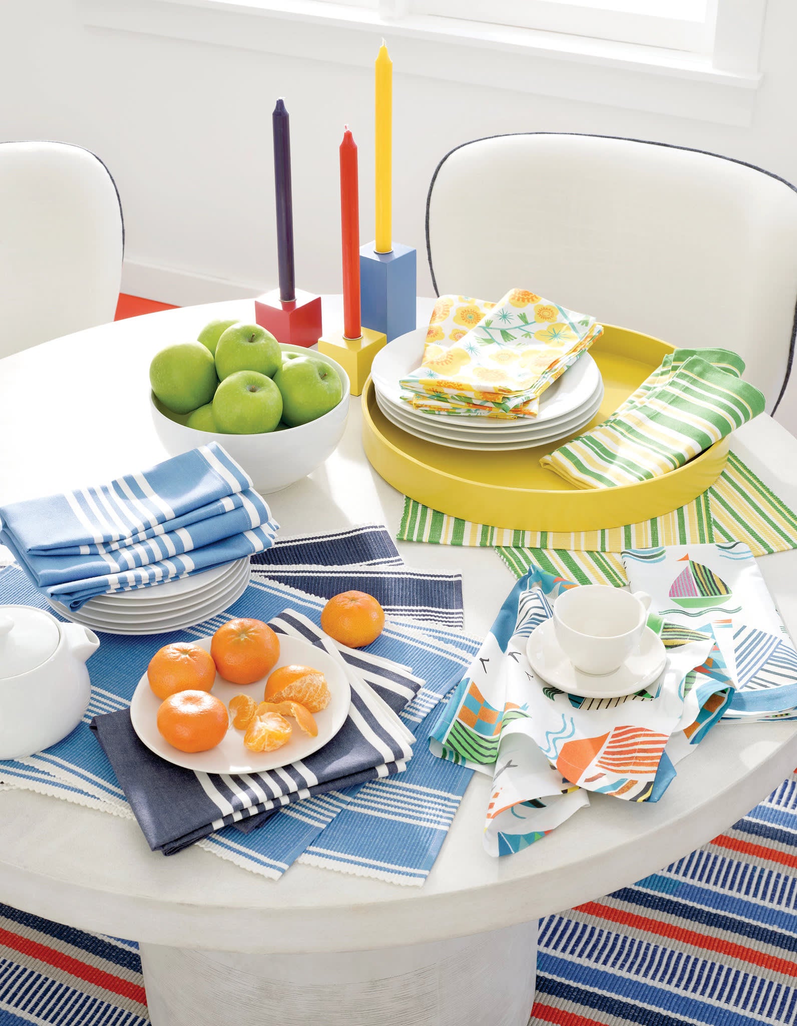 Signal Flag Palette Taper Candles – Annie Selke