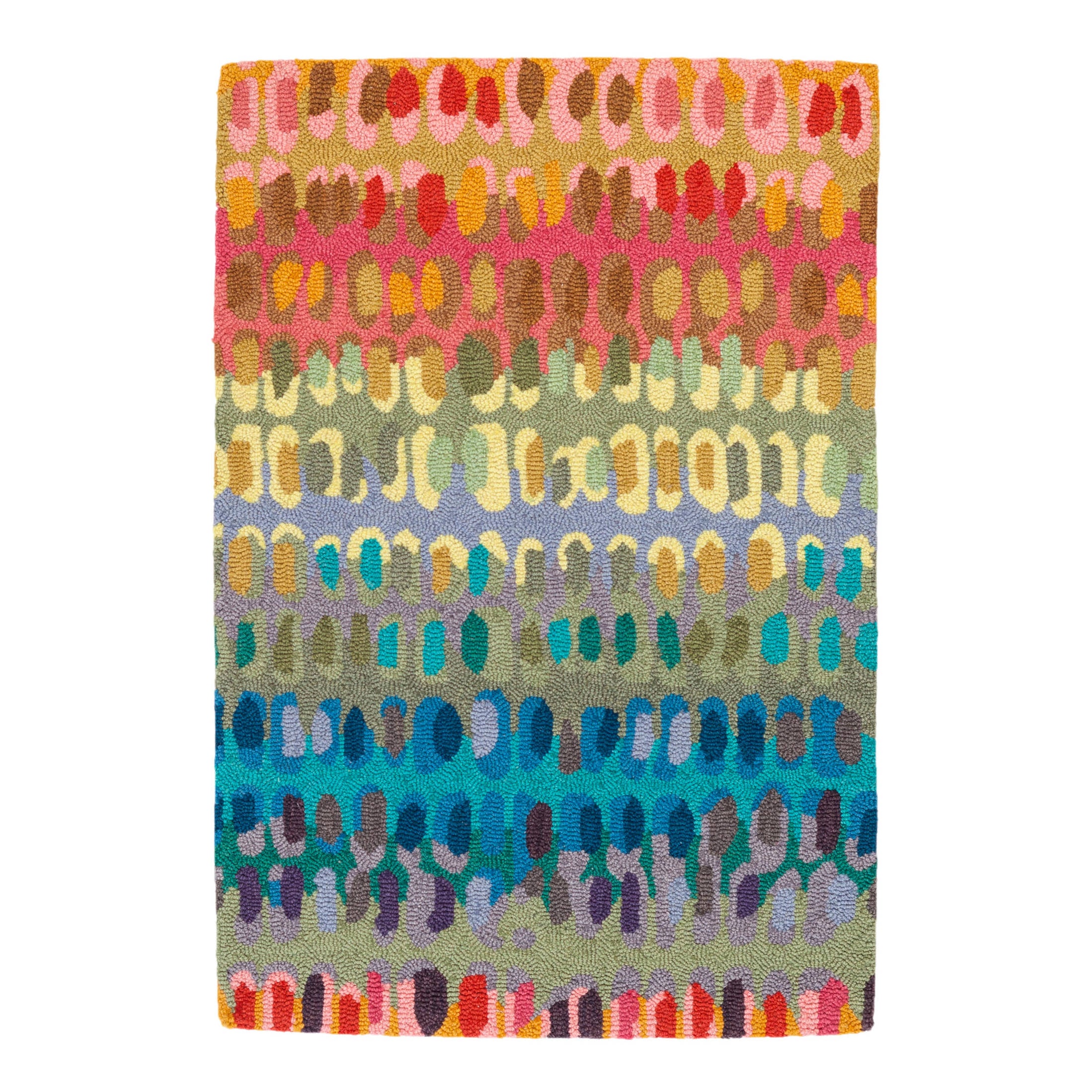 Paint Chip Hand Micro Hooked Wool Rug | Multi – Annie Selke