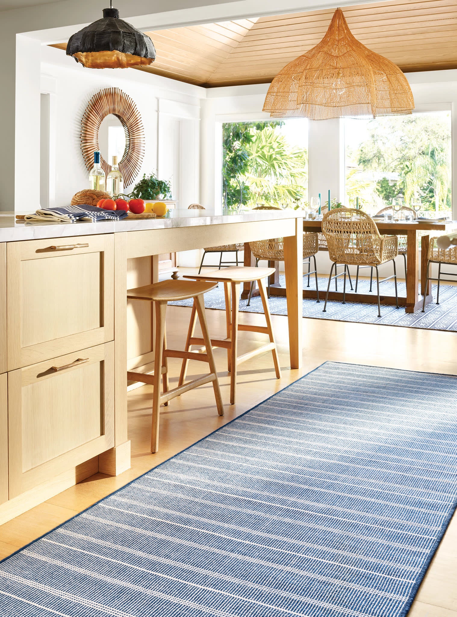 Samson Navy Handwoven Indoor/Outdoor Custom Rug – Annie Selke