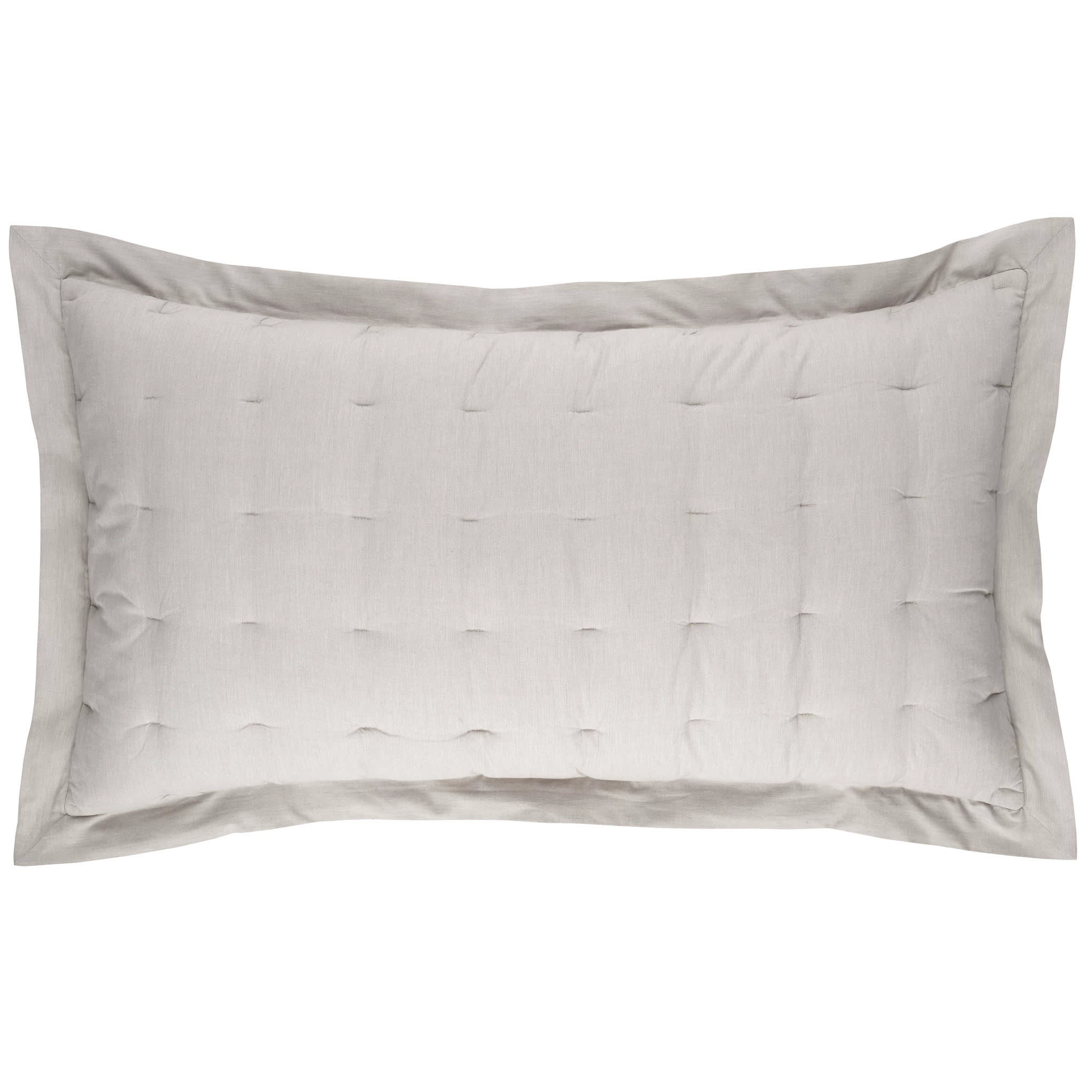 Cozy Cotton Puff Sham | Dove Grey – Annie Selke