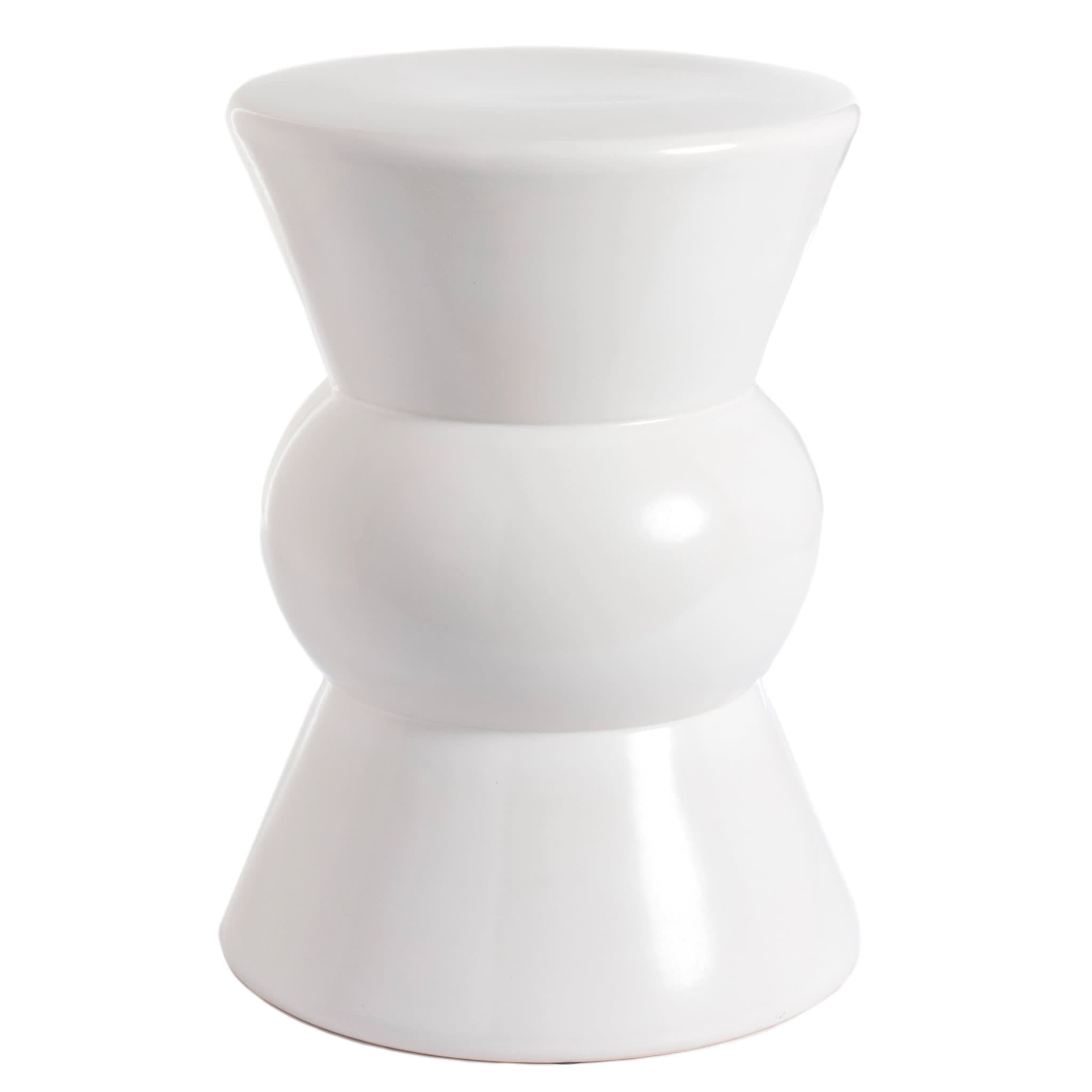 Teagan Stool | White – Annie Selke