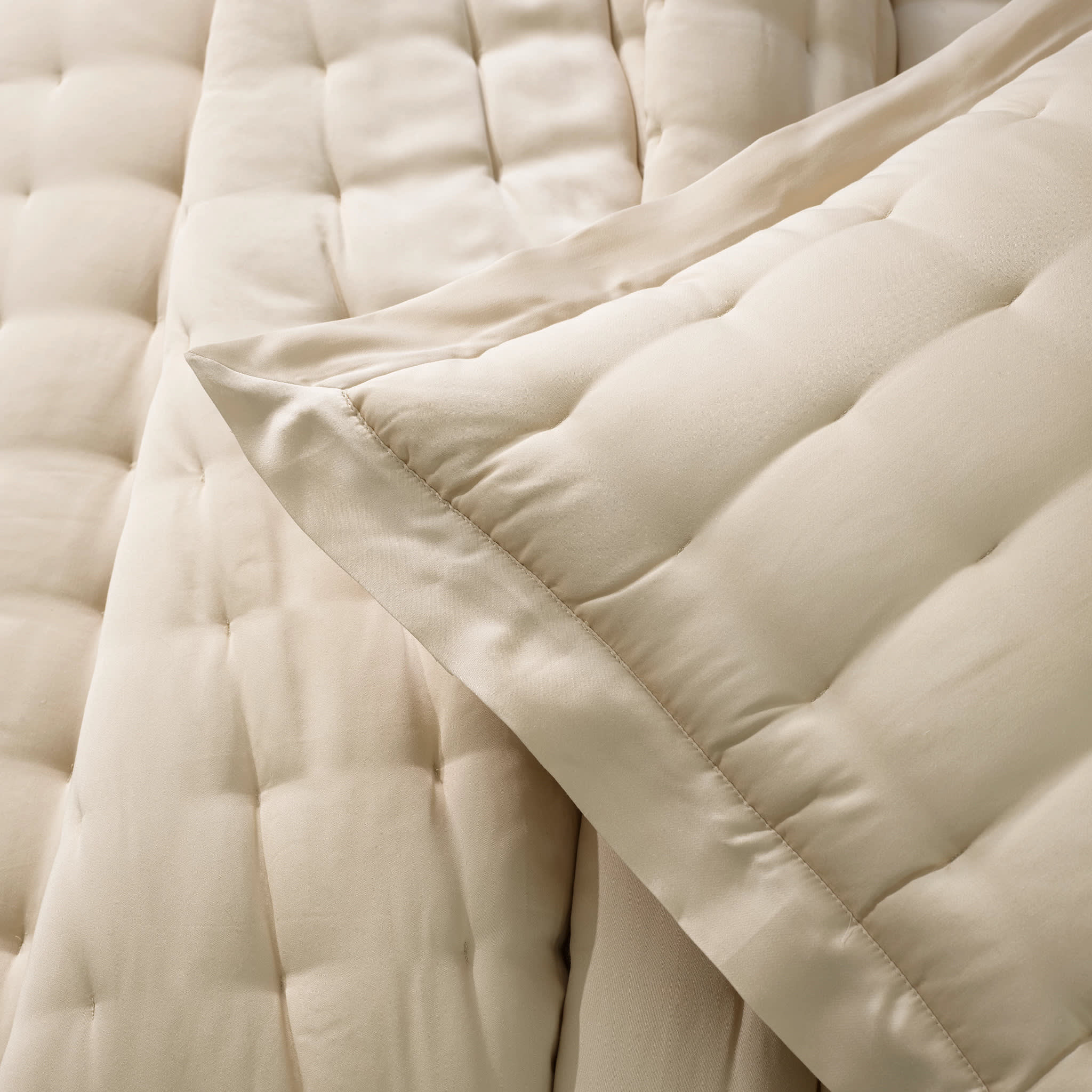 Silken Solid Puff Sham | Sand – Annie Selke