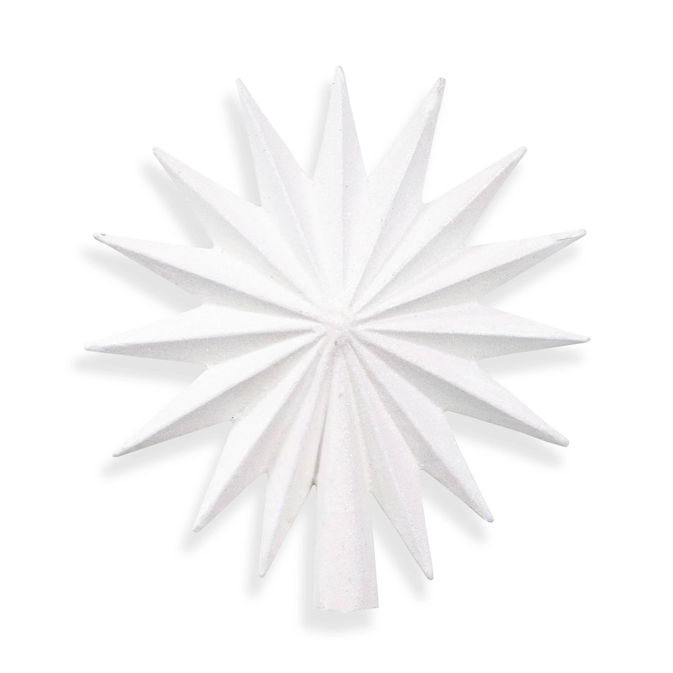 Paper Mache Star Tree Topper | White – Annie Selke