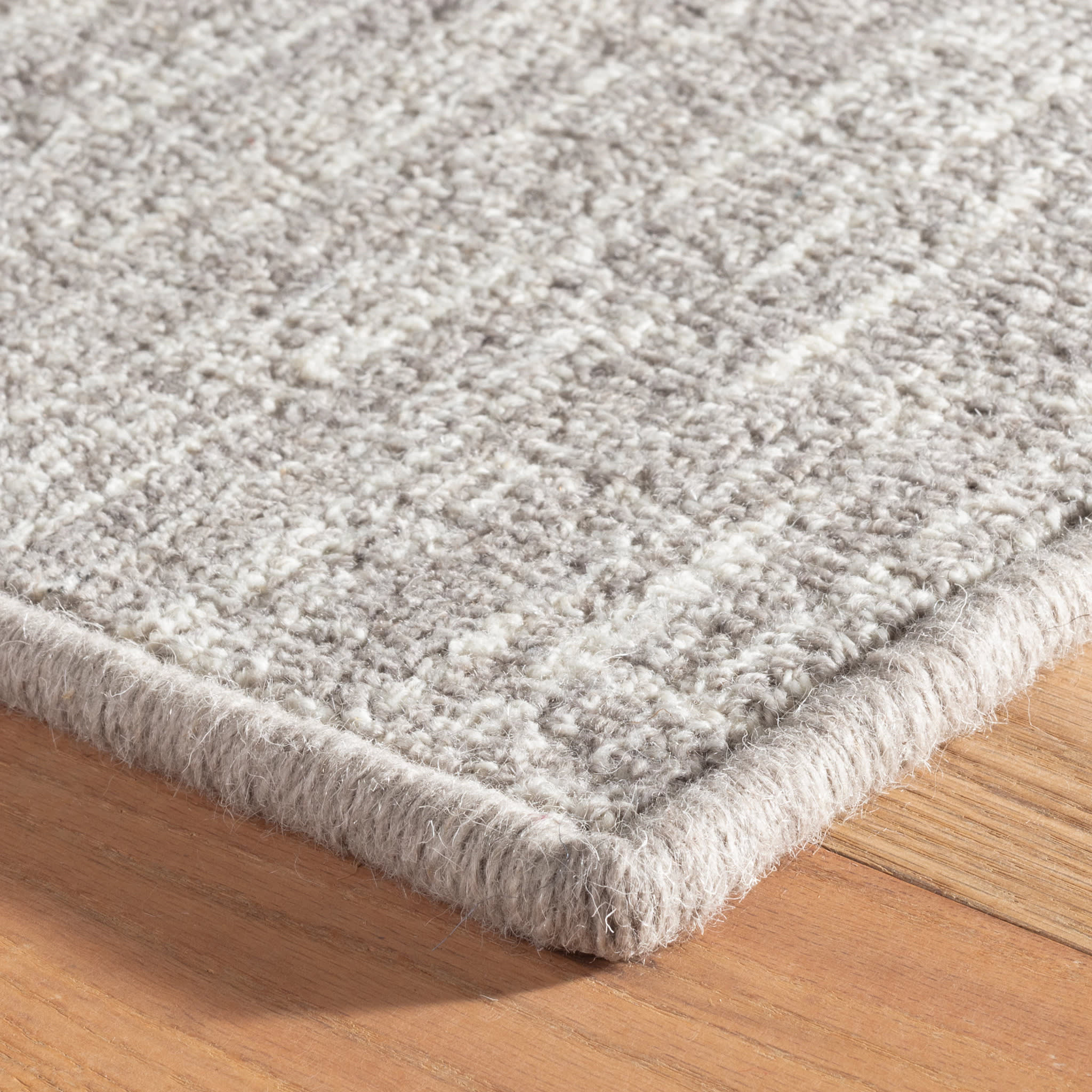 Crosshatch Hand Micro Hooked Wool Custom Rug | Dove Grey – Annie Selke