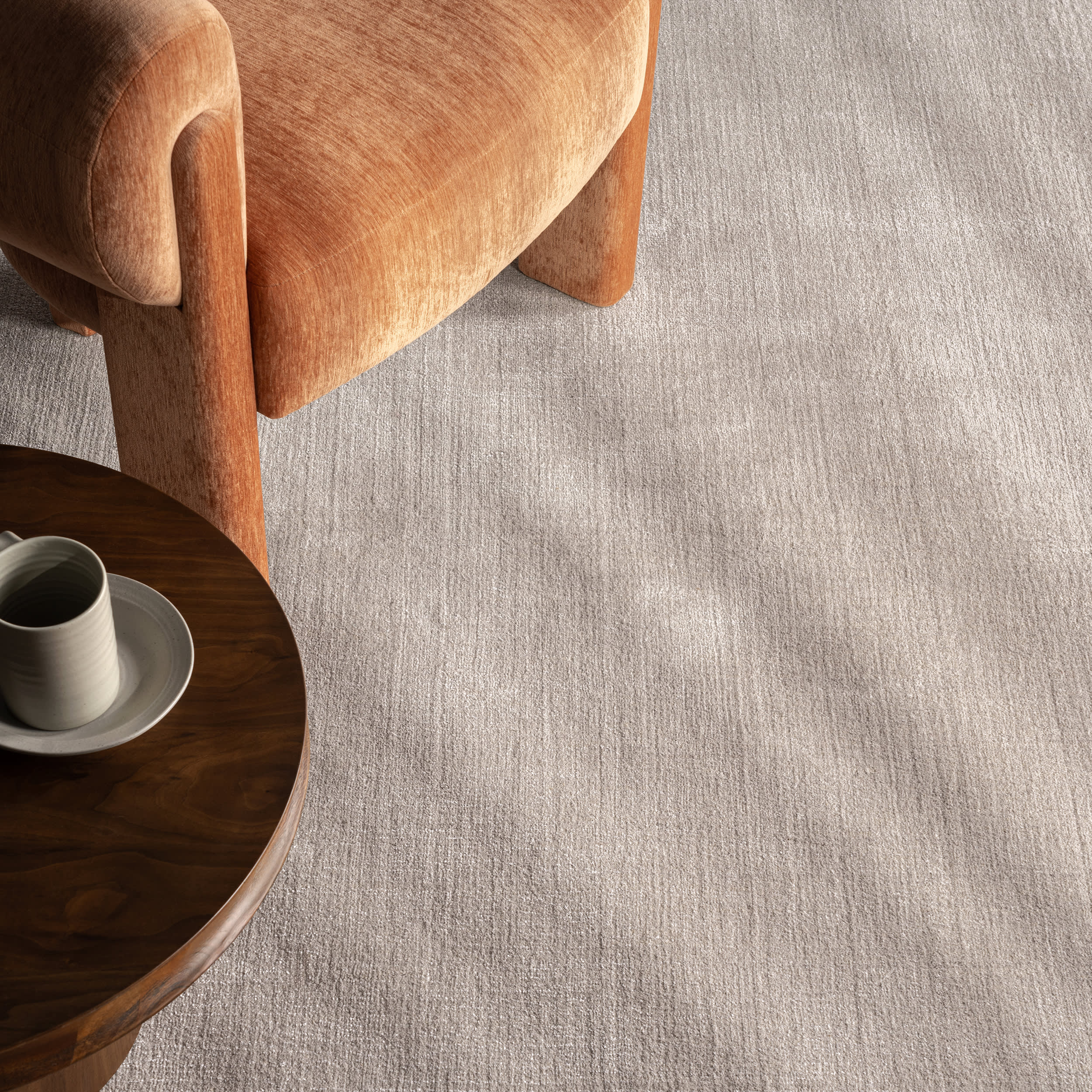 Arrel Speckled Wool-Blend Rug | Dove Grey – Annie Selke