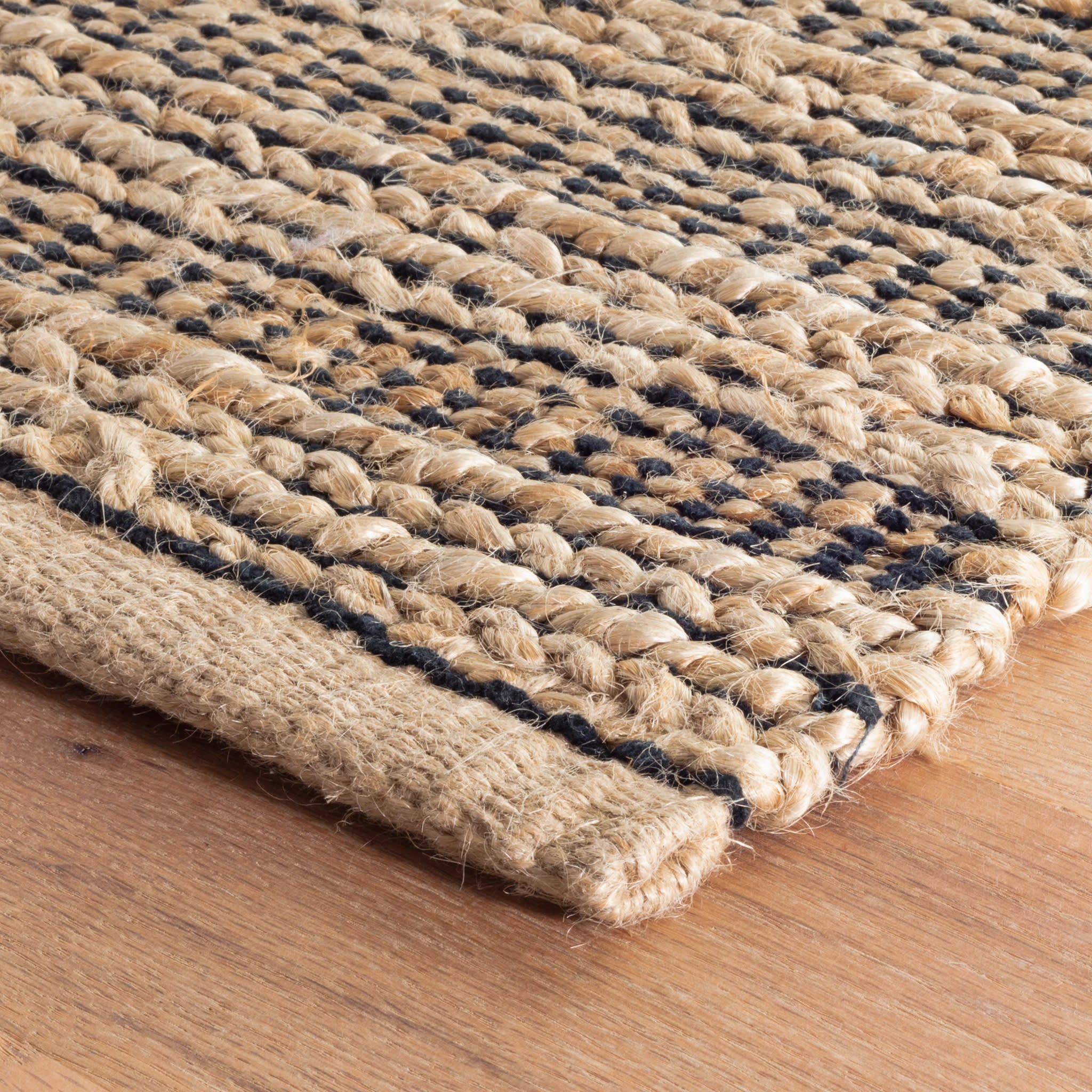 Simba Handwoven Jute Rug | Black – Annie Selke
