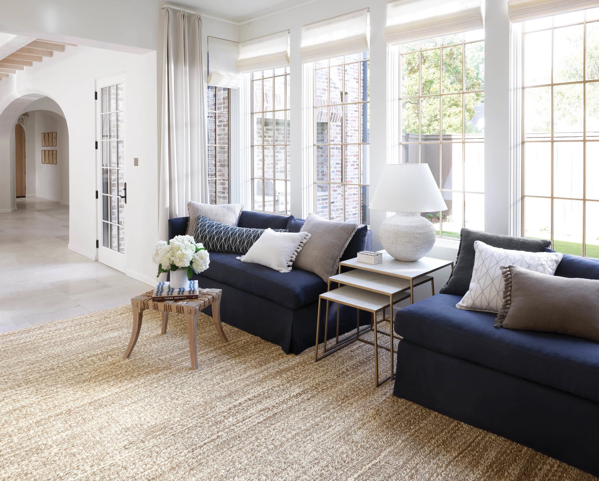 Evelyn Linen Decorative Pillow Cover | Plaster – Annie Selke