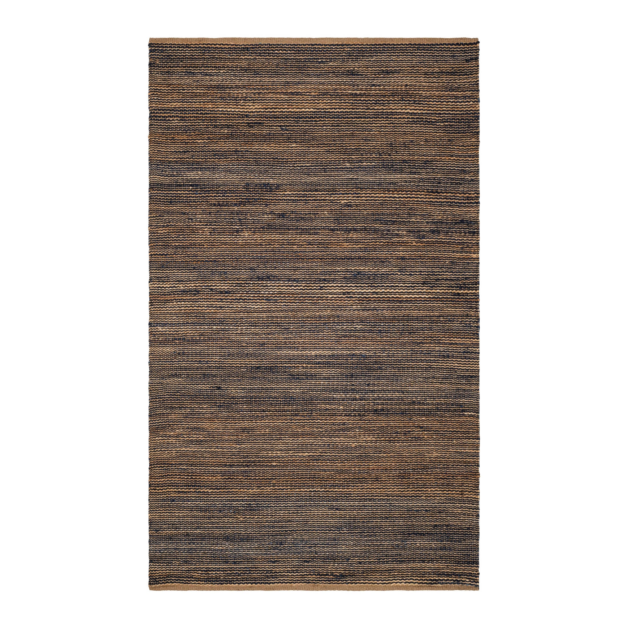Striped Handwoven Jute Rug | Blue/Natural – Annie Selke