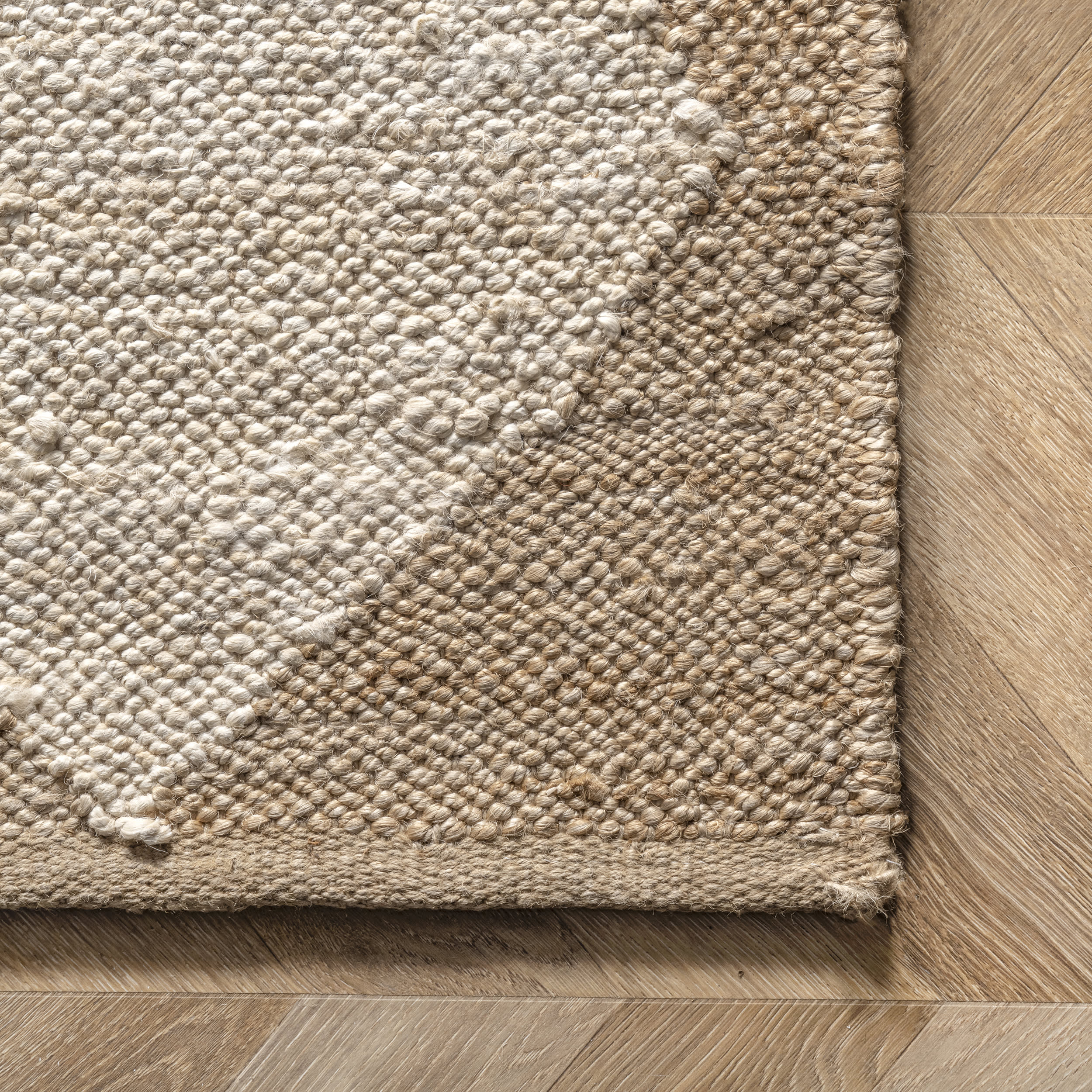 Louie Diamond Checkerboard Jute Rug | Natural – Annie Selke
