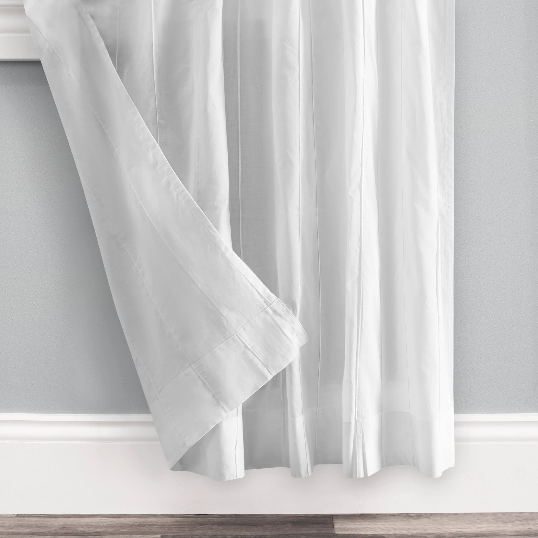 Voile Curtain Panel Pair | White – Annie Selke