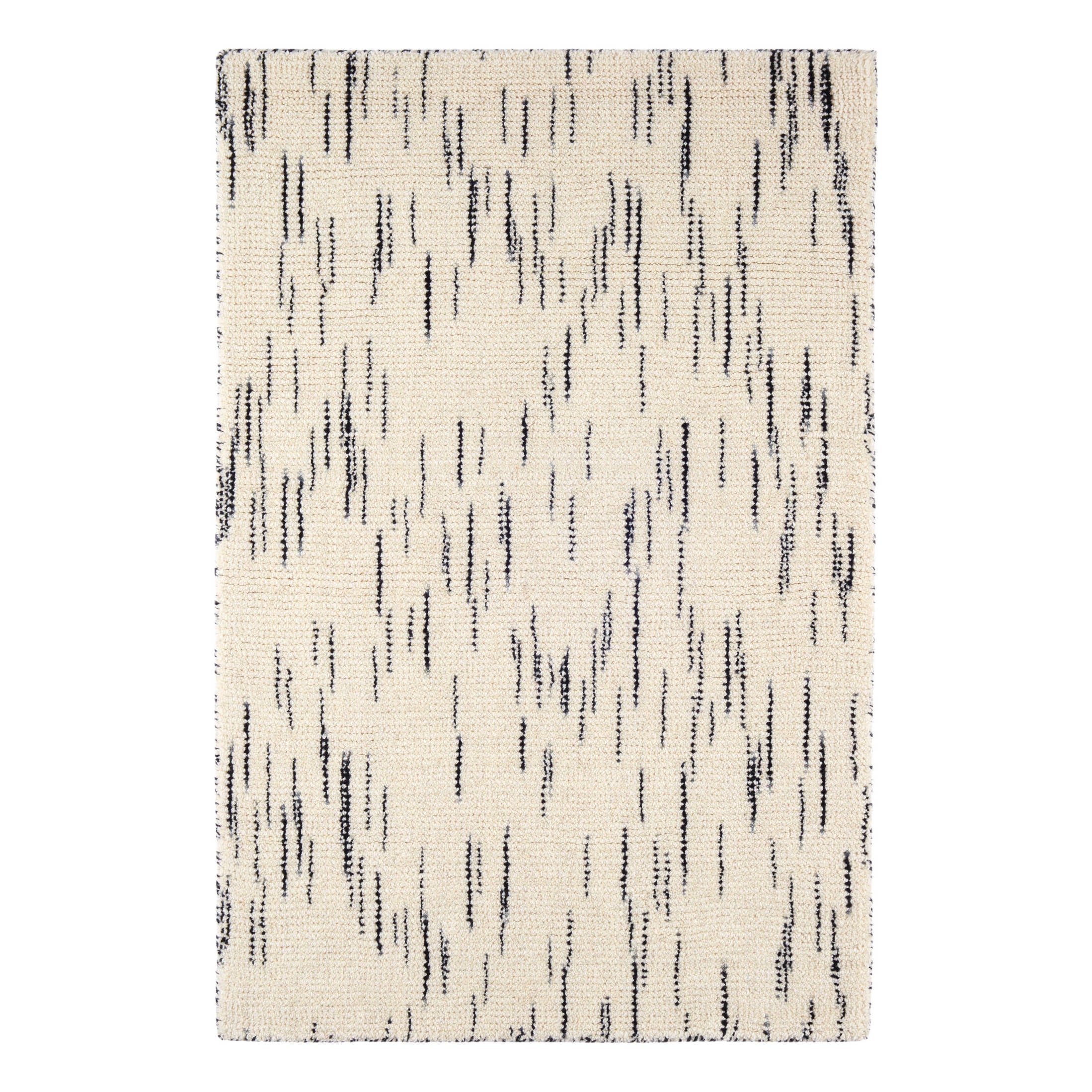 Ozzie Hand Loom Knotted Wool Rug | Black/White – Annie Selke