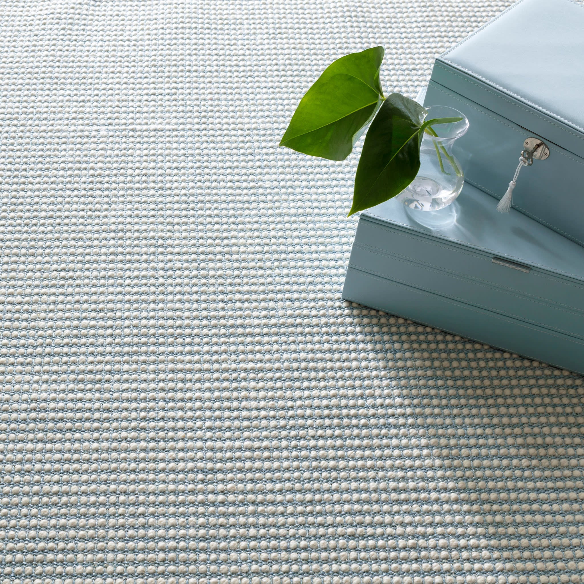 Pixel Woven Sisal/Wool Rug | Sky – Annie Selke