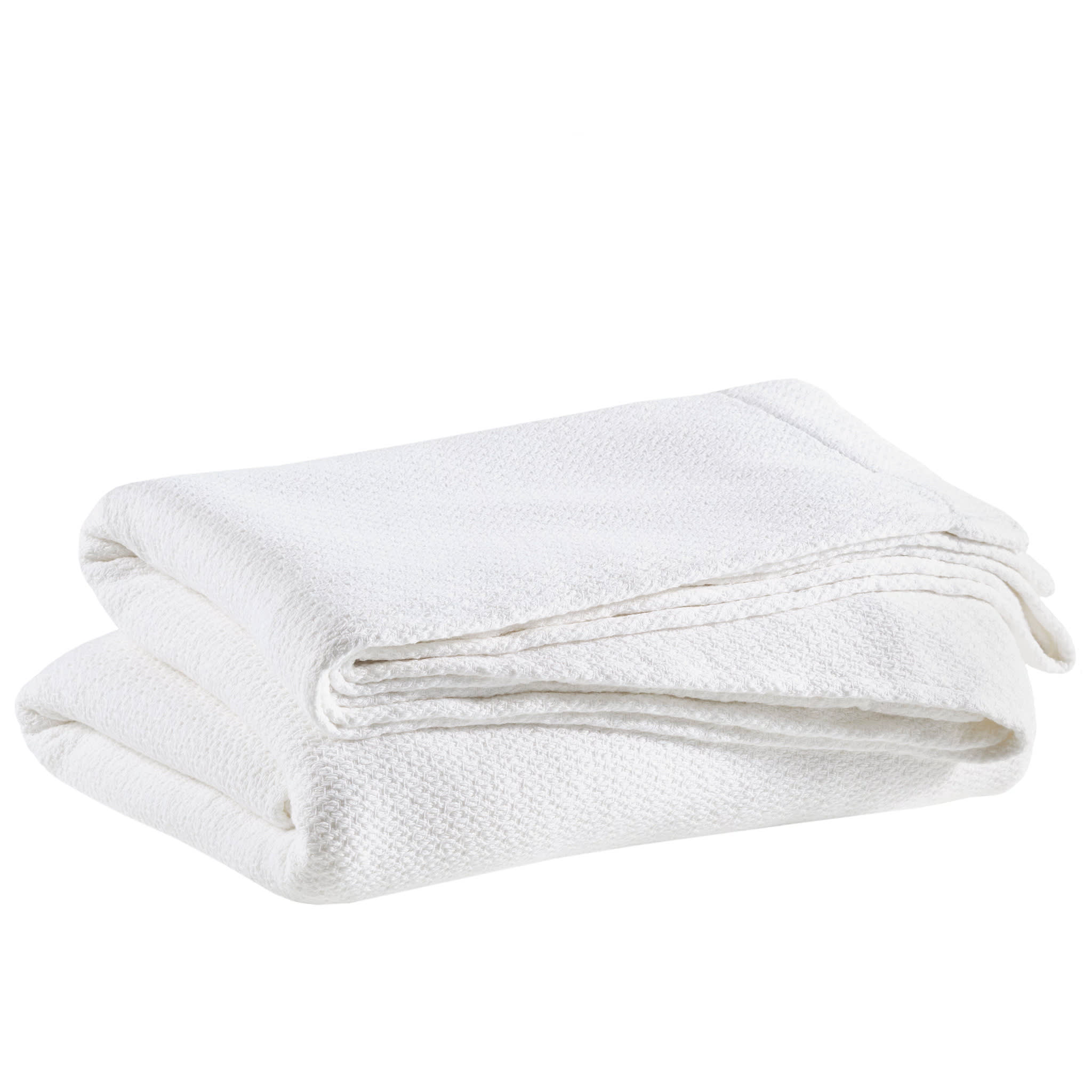 Quinn White Cotton Blanket – Annie Selke