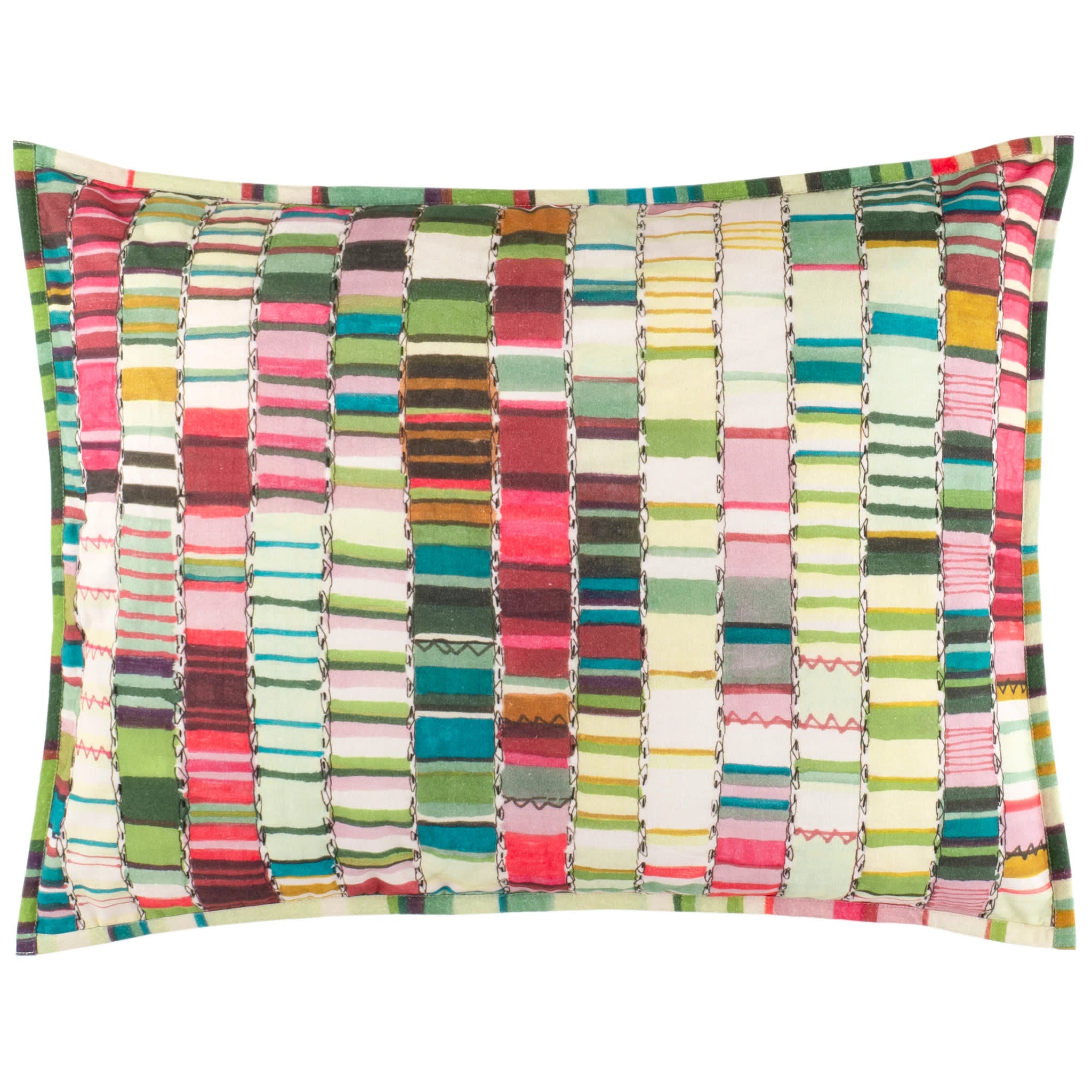 Penelope Stripe Coverlet Sham | Multi – Annie Selke