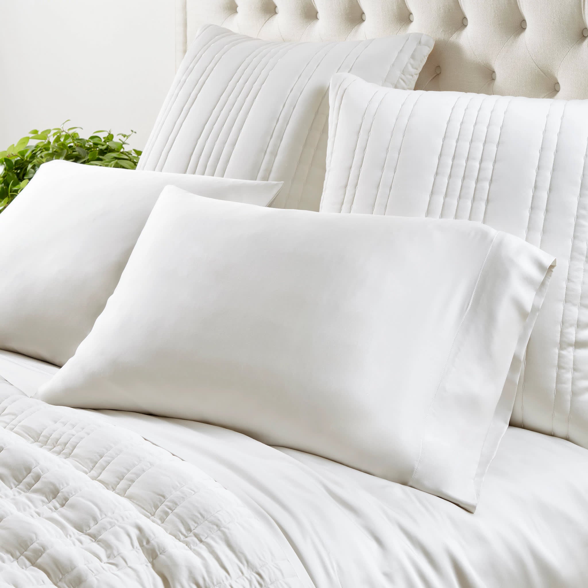 Blissful Bamboo Silver Pillowcases – Annie Selke