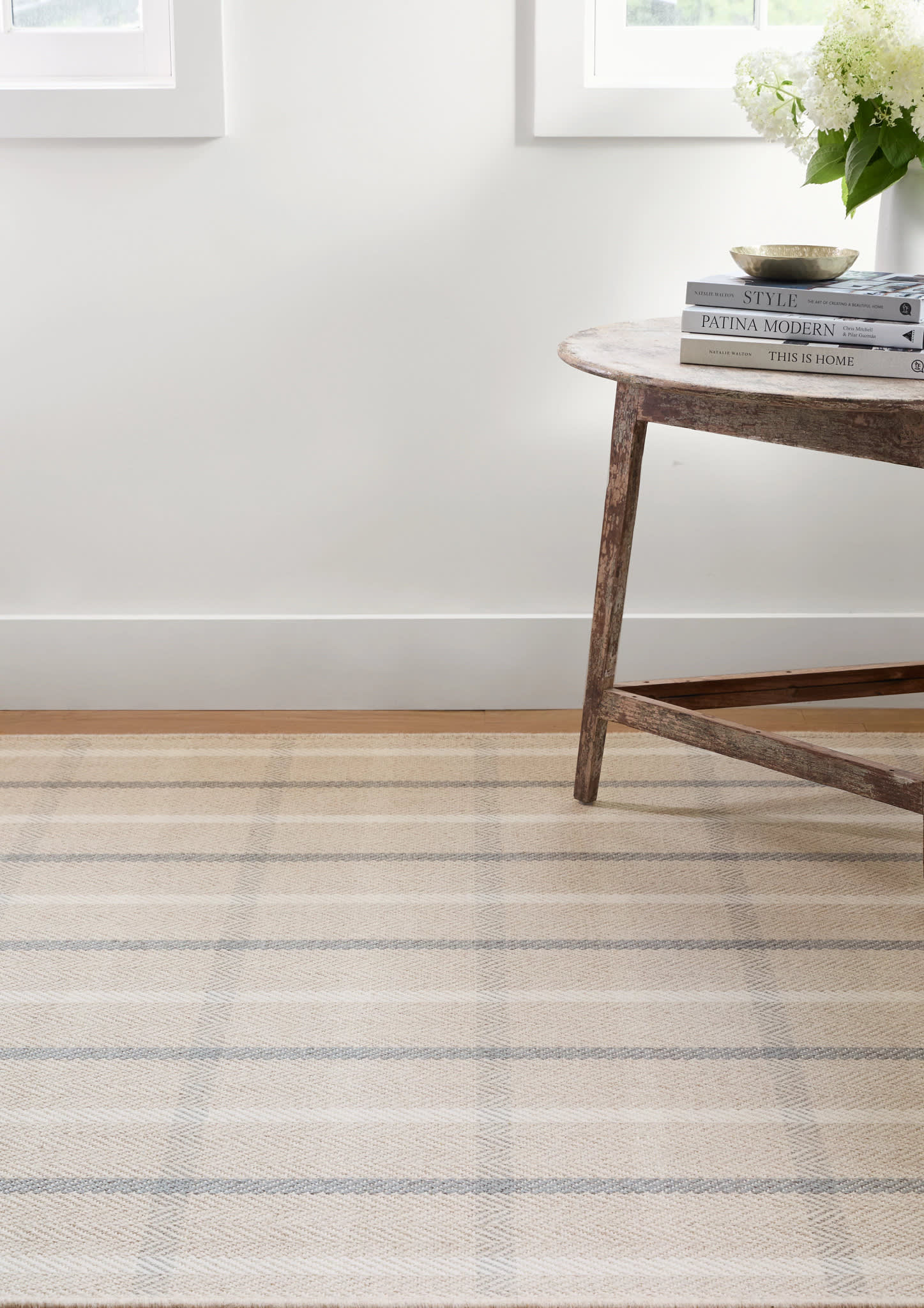 Jackson Beige/Slate Woven Wool Custom Rug Swatch With Attached Rug Pad ...