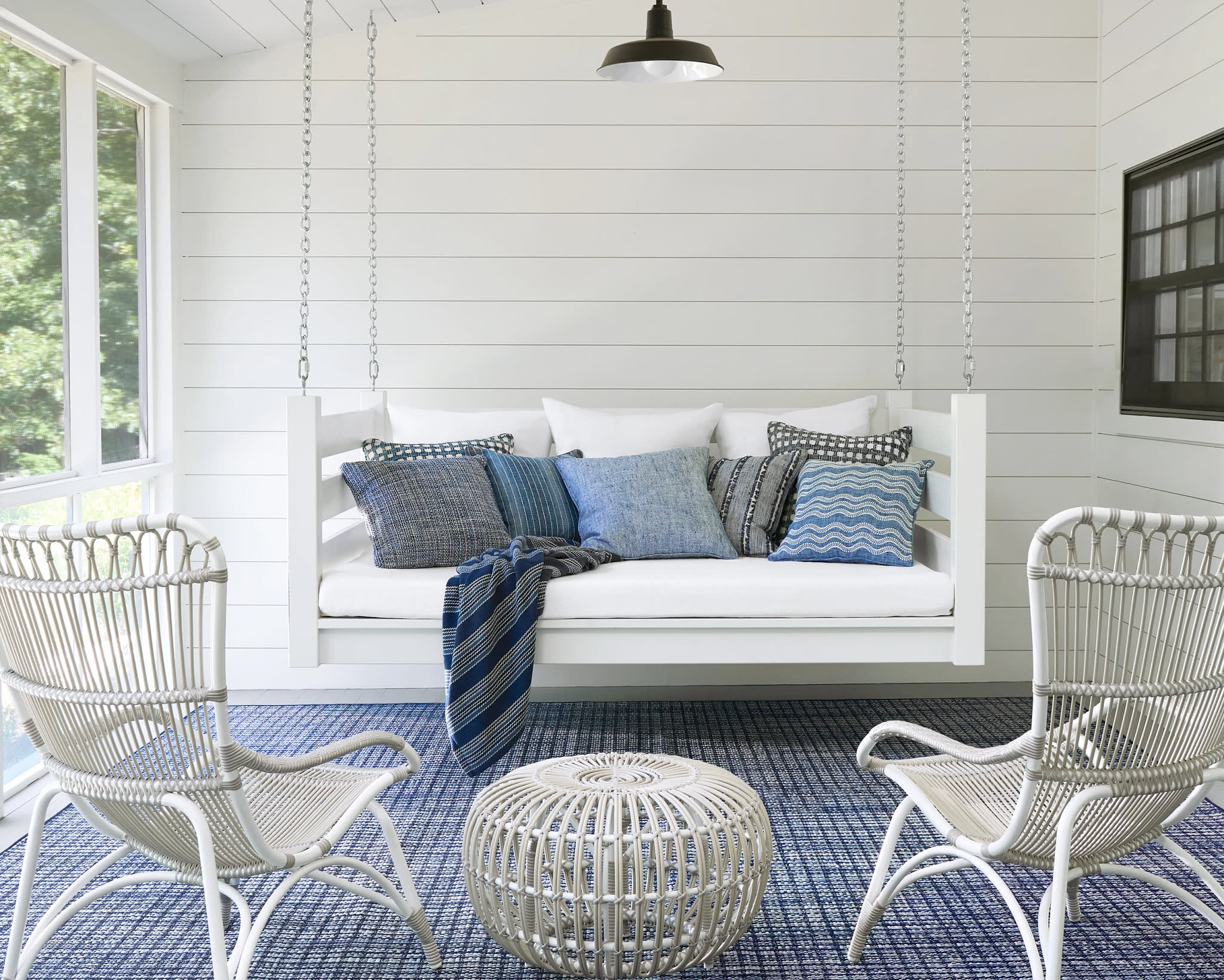 Coco Handwoven Indoor/Outdoor Custom Rug | Blue – Annie Selke