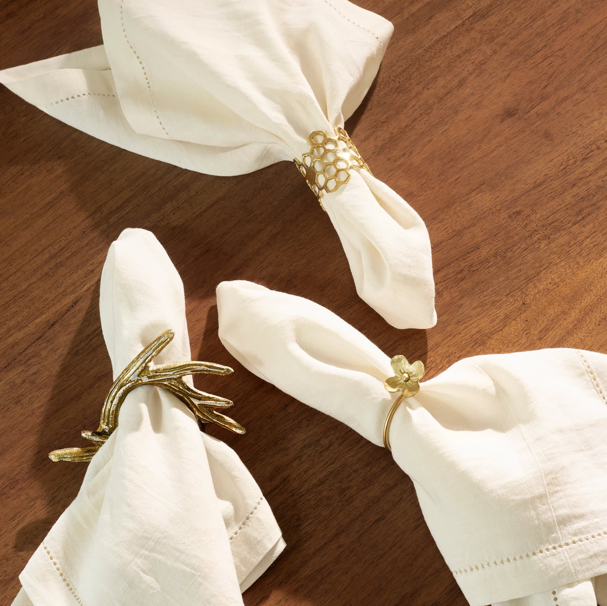 Honeycomb Napkin Rings/Set of 4 – Annie Selke