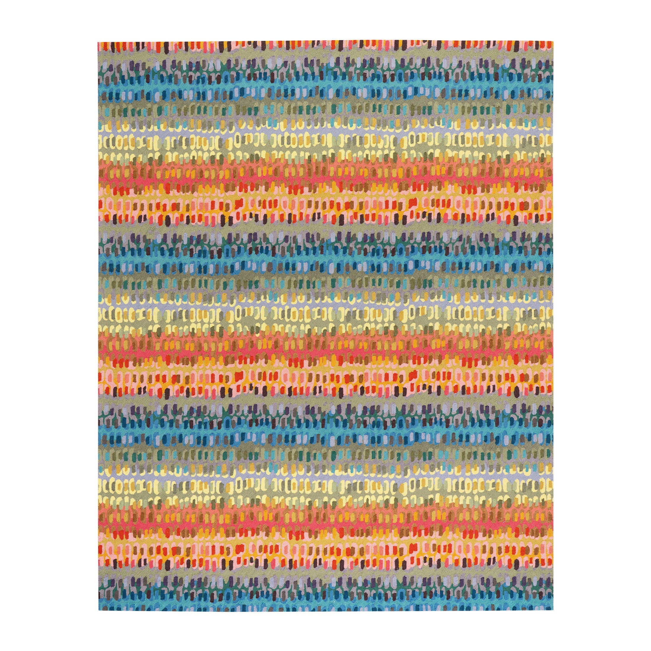 Paint Chip Hand Micro Hooked Wool Rug | Multi – Annie Selke